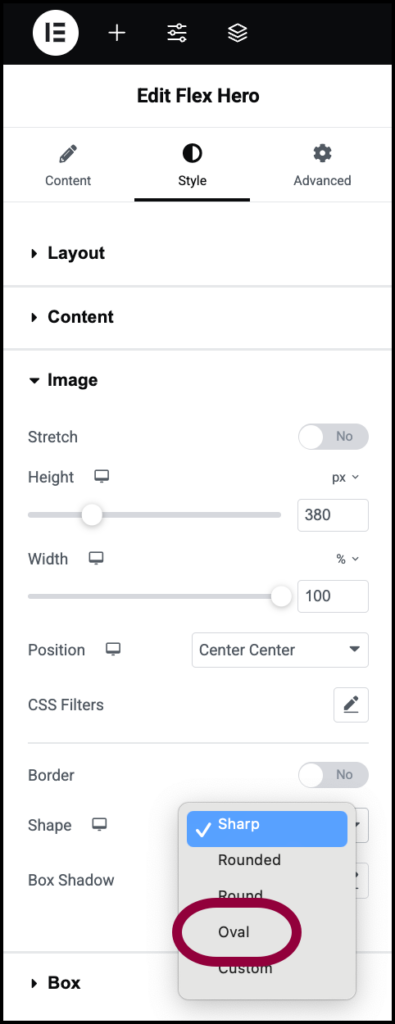 Flex Hero widget | Elementor