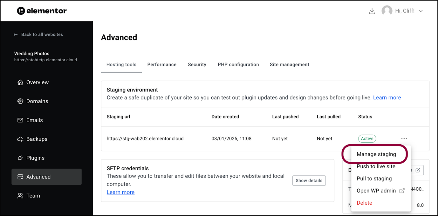 Edit The Php Version Of Your Elementor Host Site Elementor