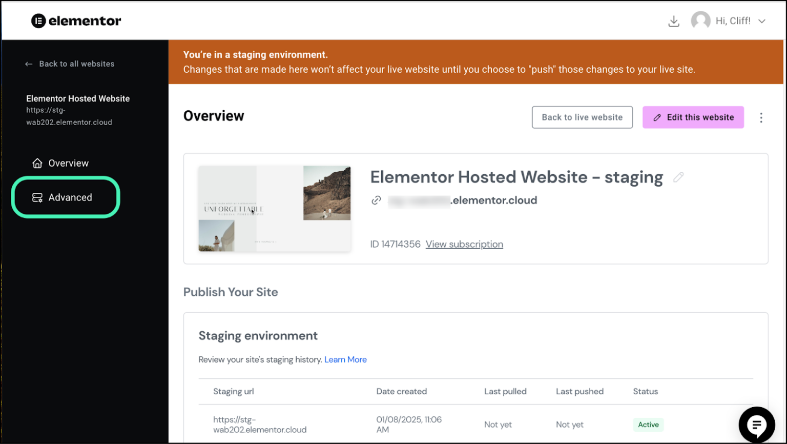 Edit the PHP version of your Elementor Host site | Elementor