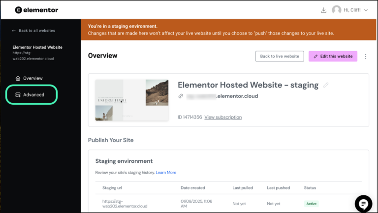 Edit the PHP version of your Elementor Host site | Elementor