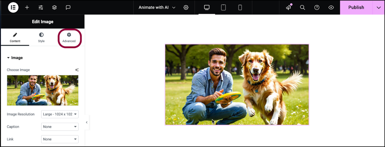 Use AI to add animation effects | Elementor