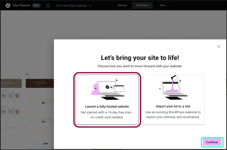 Create a website with a Zoom meeting | Elementor