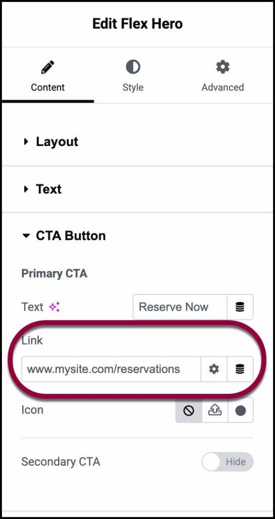 Flex Hero Widget » Elementor