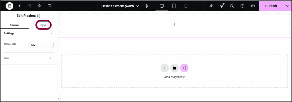 Flexbox element | Elementor