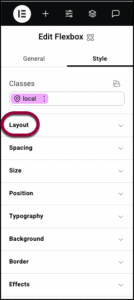 Flexbox element | Elementor