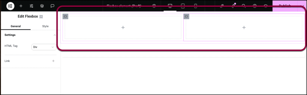 Flexbox element | Elementor