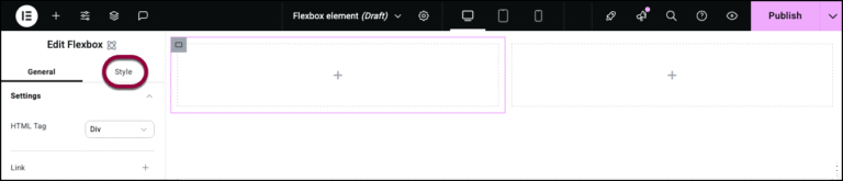 Flexbox element | Elementor