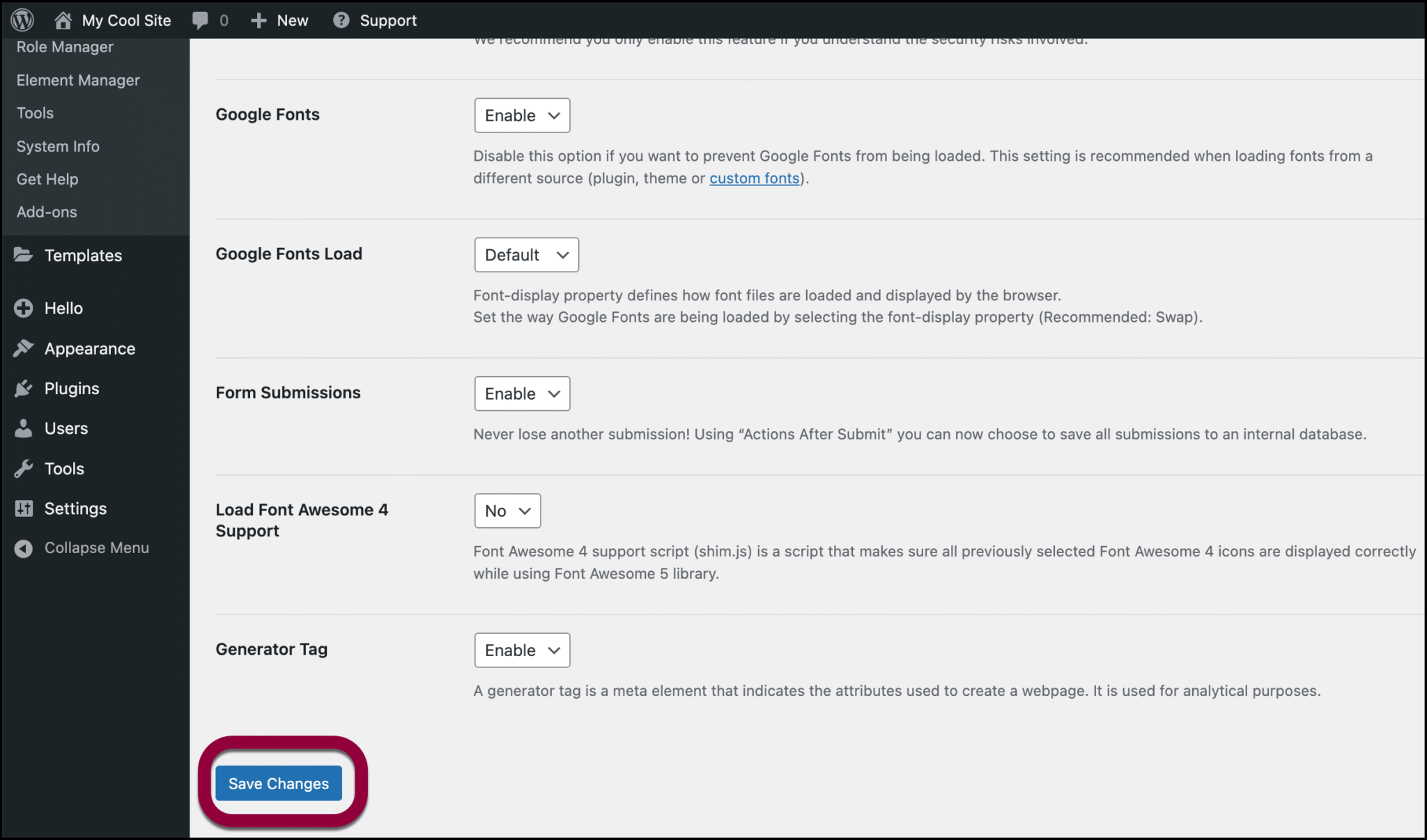 Troubleshooting - Fonts not appearing on frontend | Elementor