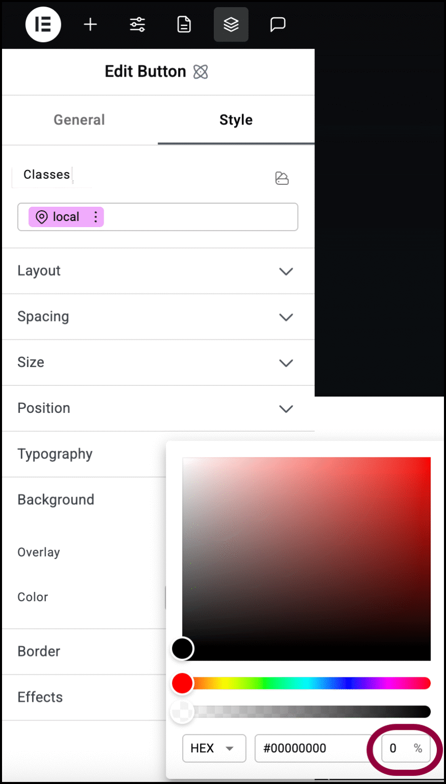 Button Element Elementor