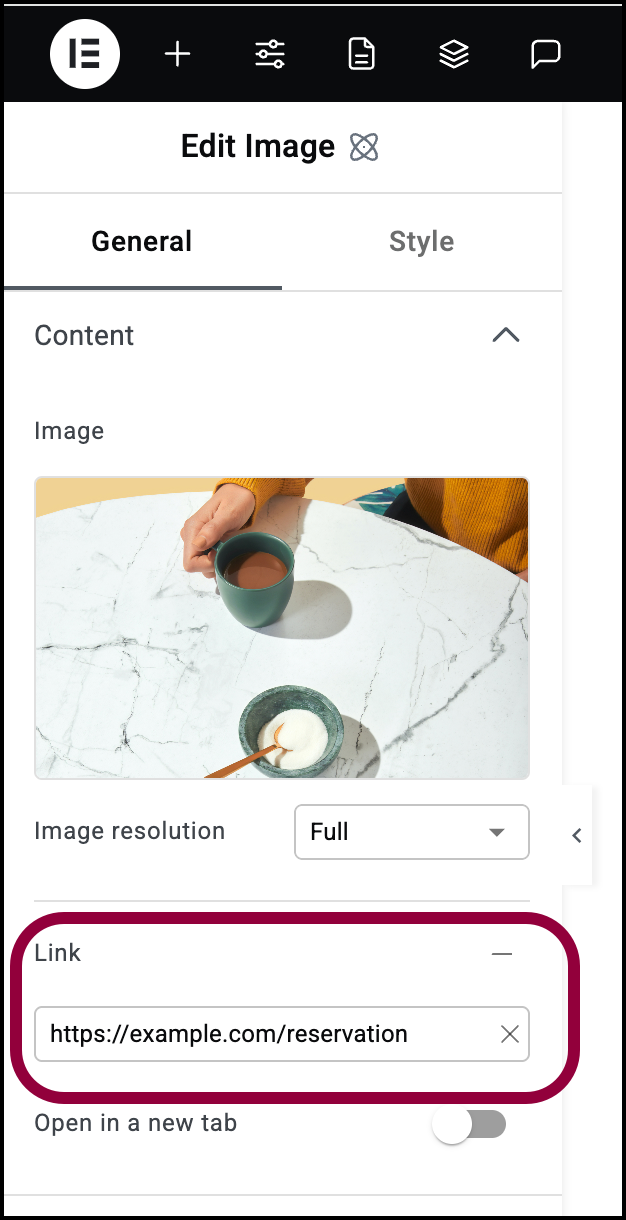 Image element | Elementor