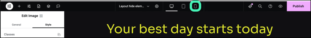 Responsive editing | Elementor