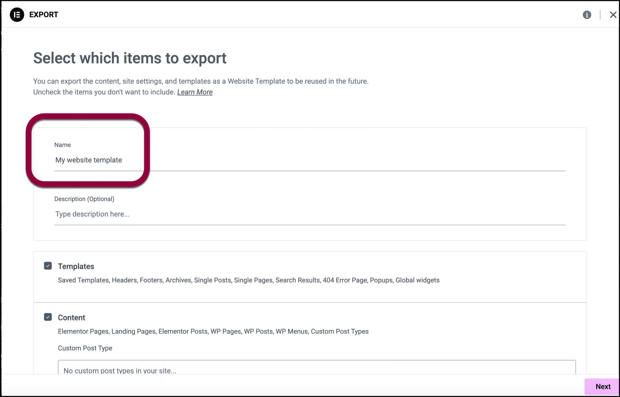 Import and export Elementor website templates | Elementor