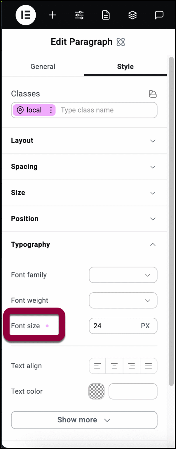 Prioritize conflicting styles | Elementor