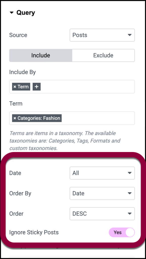 Create queries | Elementor
