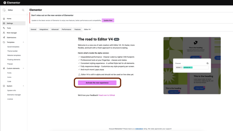 Get started with the Elementor Editor V4 | Elementor