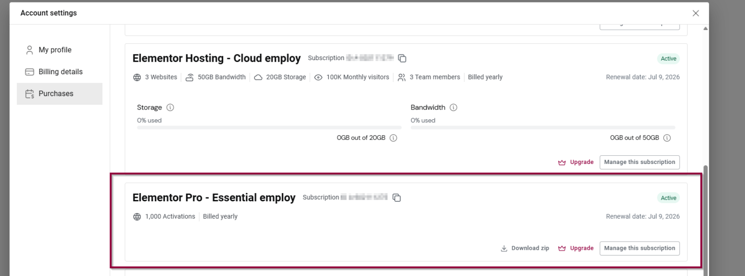 New Transfer your Elementor Pro license key | Elementor