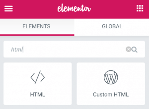 HTML Widget | Elementor