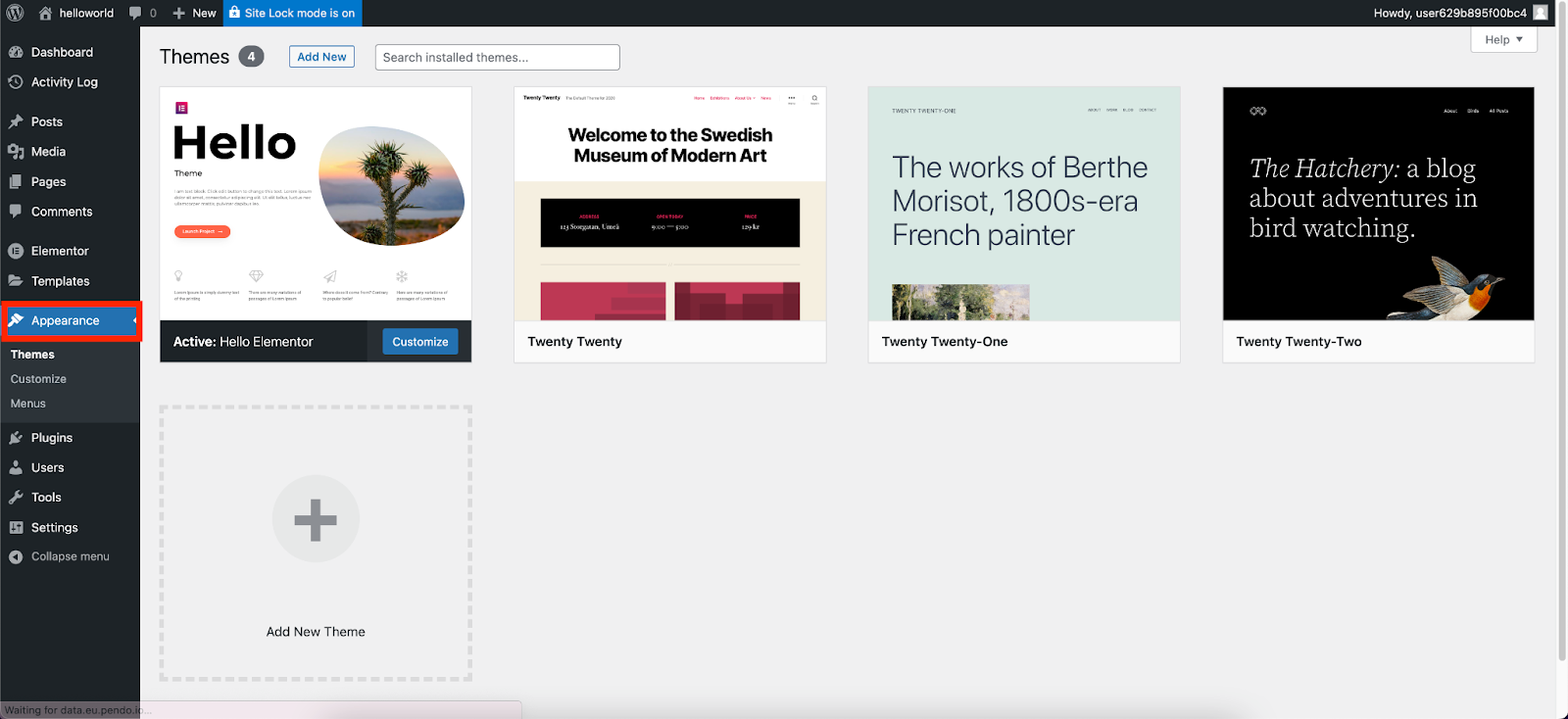 Tour of the WordPress dashboard | Elementor
