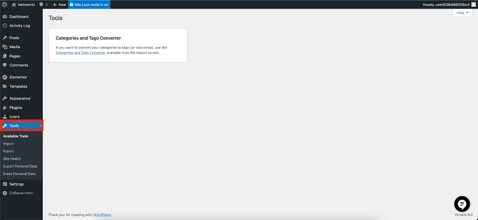 Tour of the WordPress dashboard | Elementor