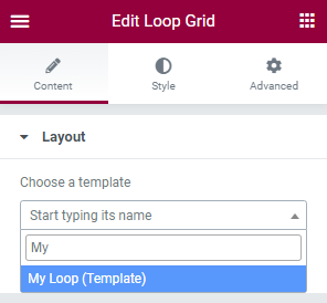 How do I build a loop from an existing template? | Elementor