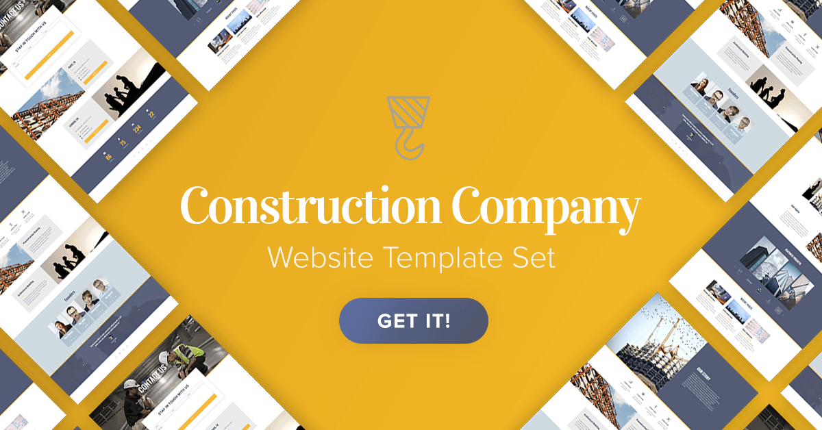 The Premium Construction Company Template Set for WordPress