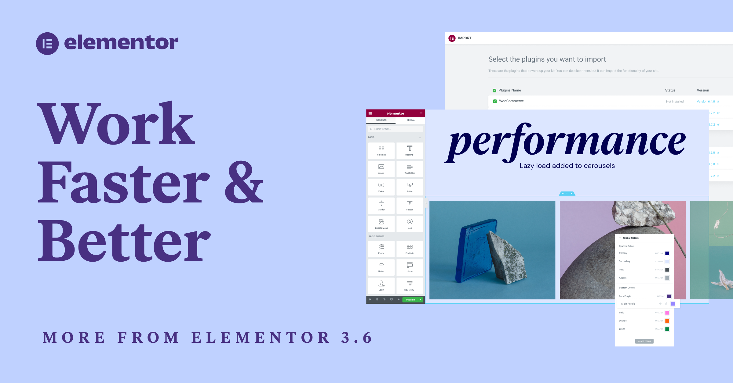 More From Elementor 3 6 Enhanced Import Export And Rearrange Global 