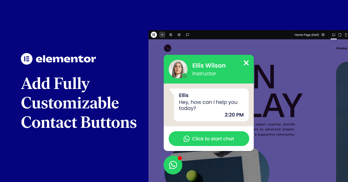 Floating Contact Buttons | Elementor