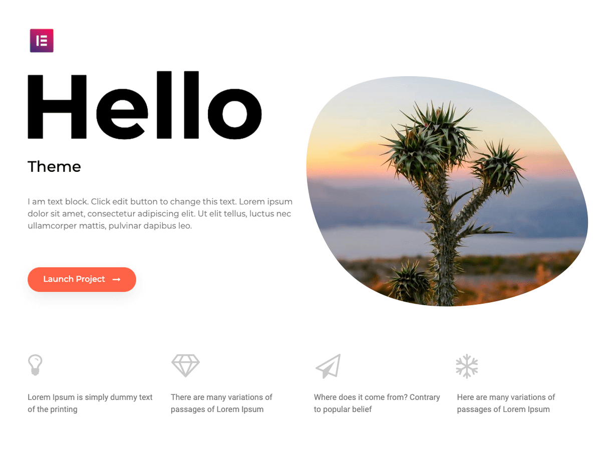 Hello The Best Elementor WordPress Theme Elementor
