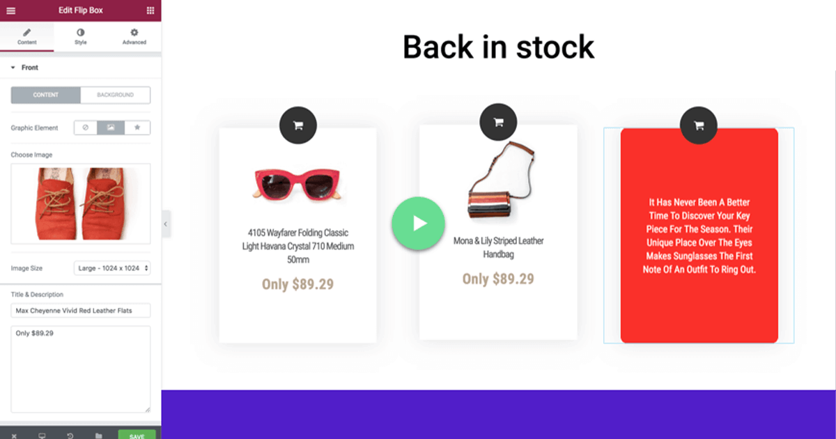 Use The Flip Box Widget For WordPress Elementor