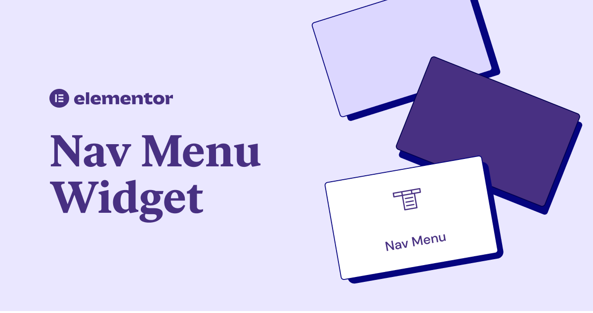 WordPress Nav Menu Widget | Elementor.com